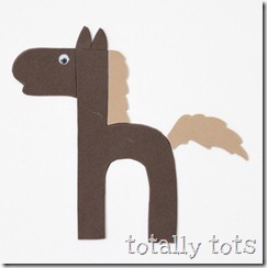 Totally Tots: Now I Know My ABC’s ~ h is for horse